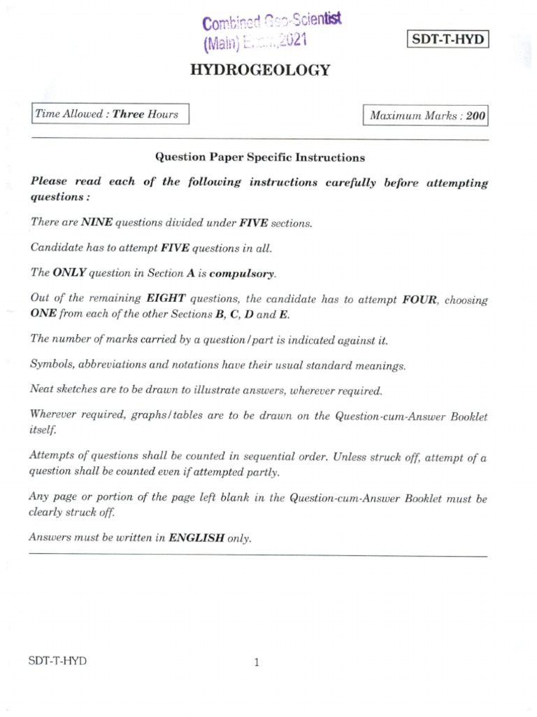 Gsi Hydrogeology Merged Paper | PDF | Aquifer | Groundwater