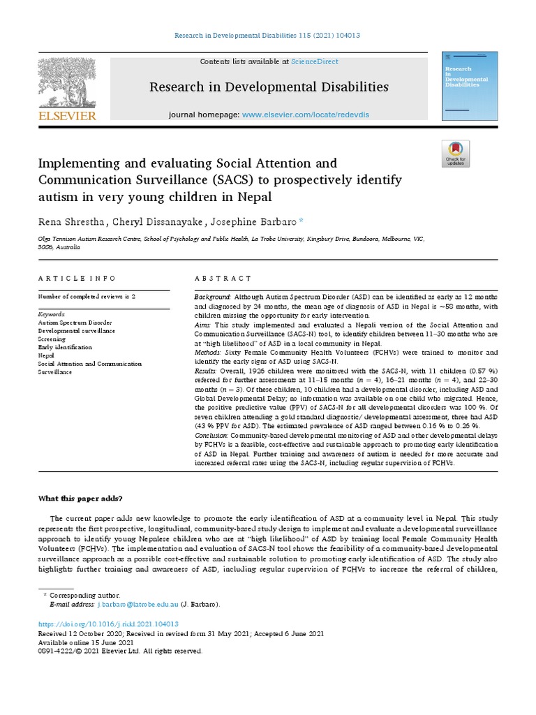 Implementing and Evaluating Social Attention and Communication | PDF ...