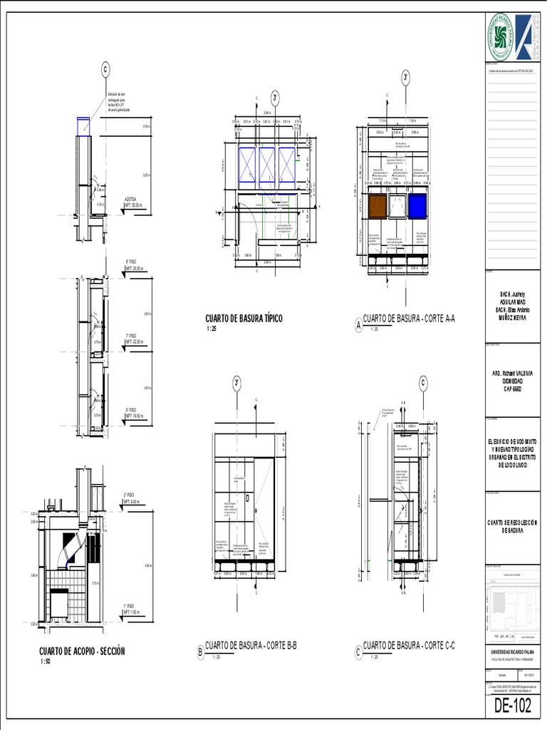 De-102 - Cuarto de Recolección de Basura | PDF | Materiales de ...