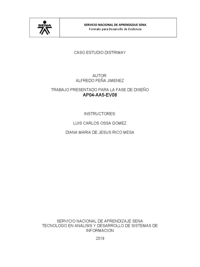 Ap04 Aa5 Ev08 Caso Estudio Distrimay Alfredo Pea | PDF | Contabilidad | Diseño