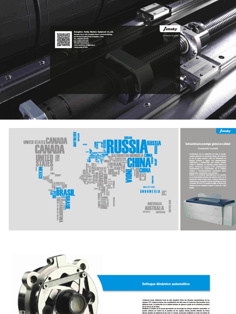 Equipos CTP Amsky: Innovación y Precisión | PDF | Calidad (comercial ...