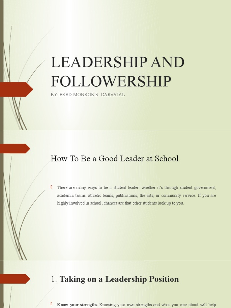 Leading by Example: Qualities of Effective Student Leadership and ...