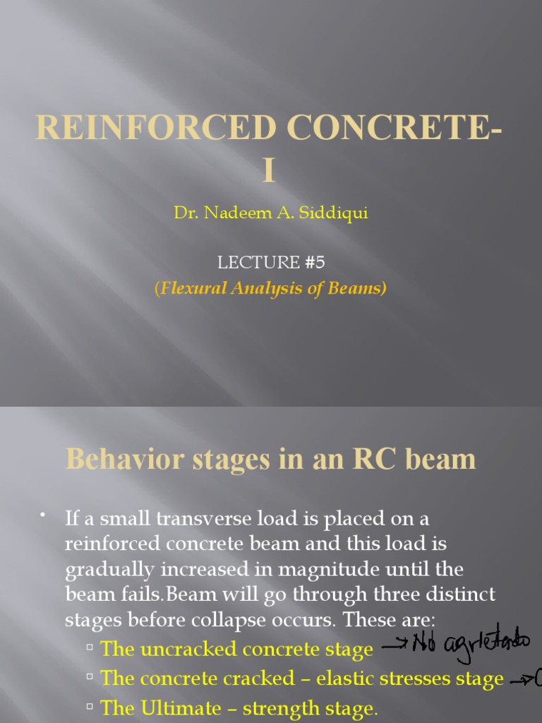 CE 471-Lecture-5 (Flexural Analysis of Beams) | PDF | Beam (Structure) | Bending