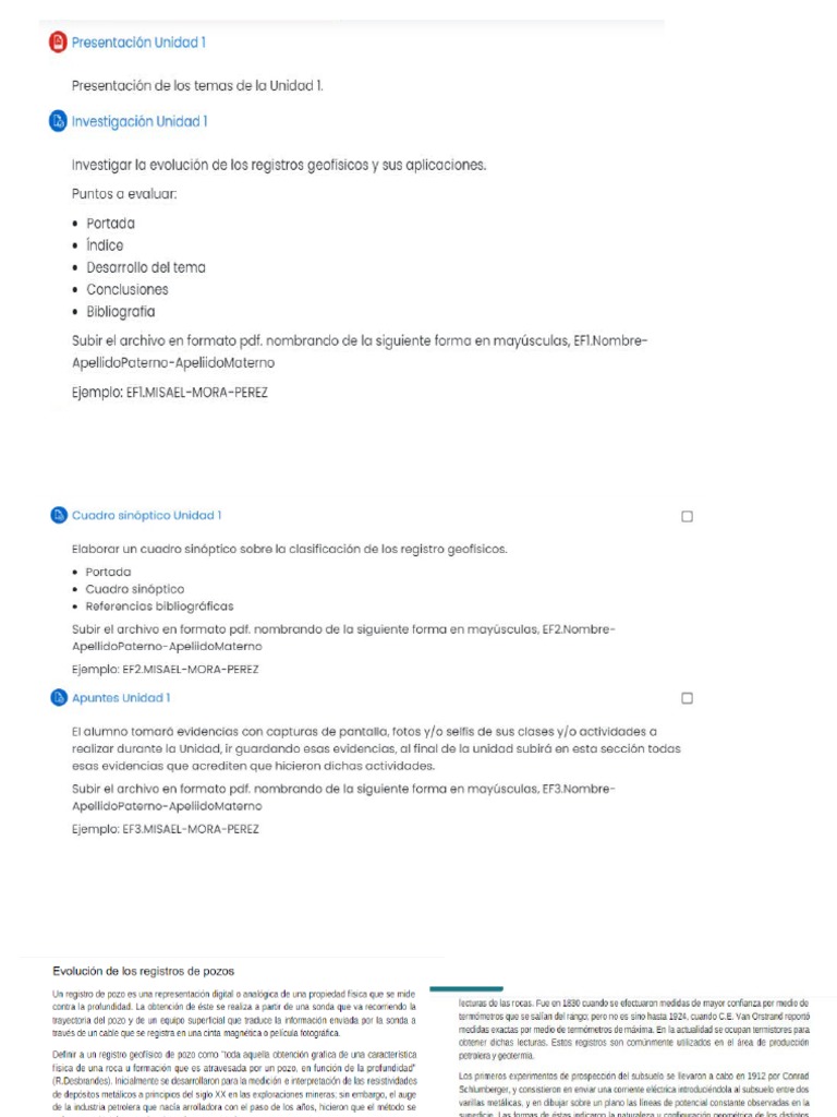 Actividades de Unidad 1 | PDF