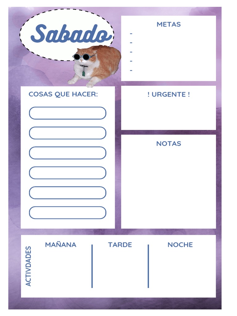 Light Purple General Daily Planner | PDF
