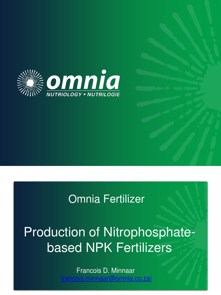 Production of Nitrophosphate - Based NPK Fertilizers | PDF | Fertilizer ...