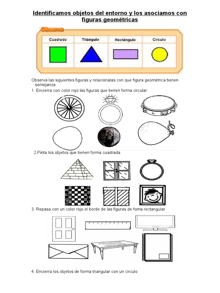 Identificación de Figuras Geométricas | PDF