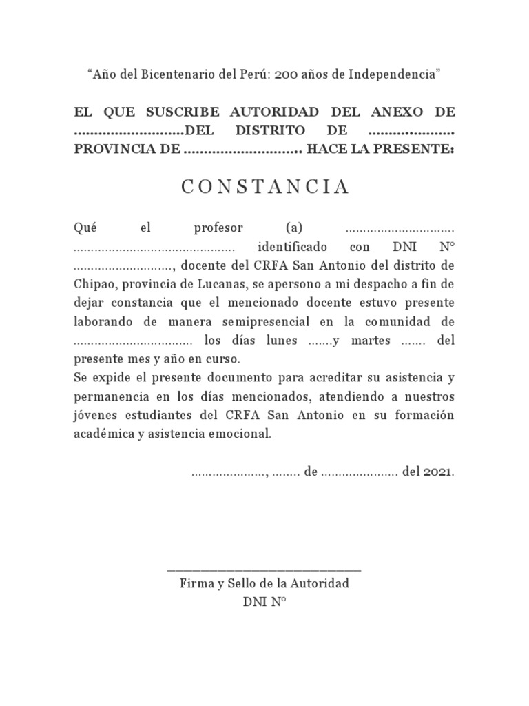 Modelo De Carta De Constancia Vrogue/modelo De Carta De Constancia