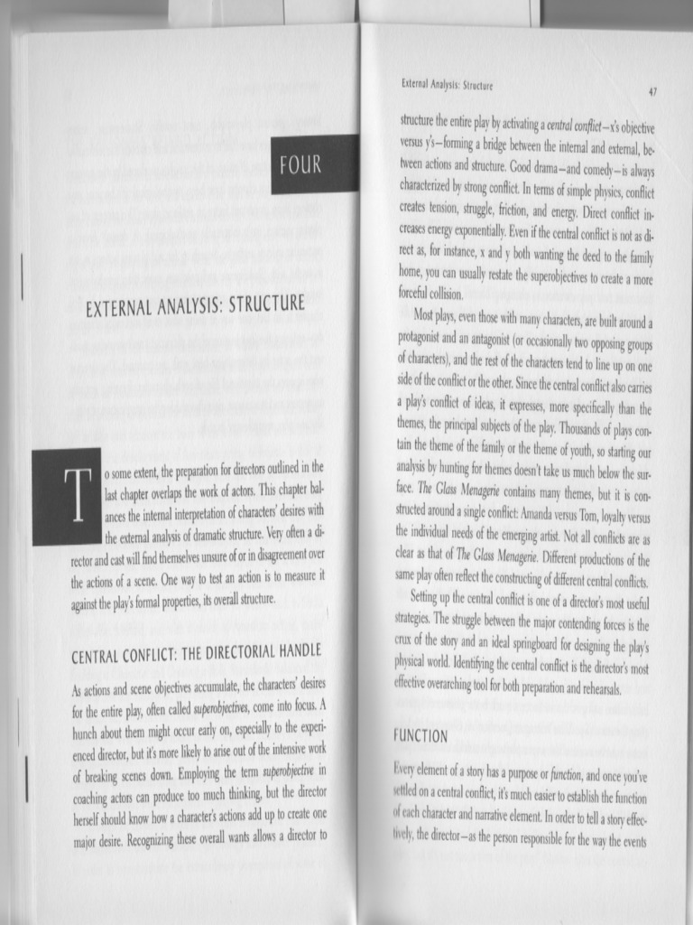 Thinking Like A Director - Structure Analysis-1 | PDF