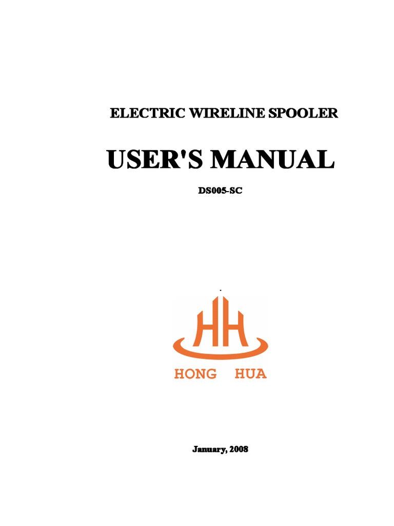 Electrical Wireline Spooler User Manual | PDF | Transmission (Mechanics ...