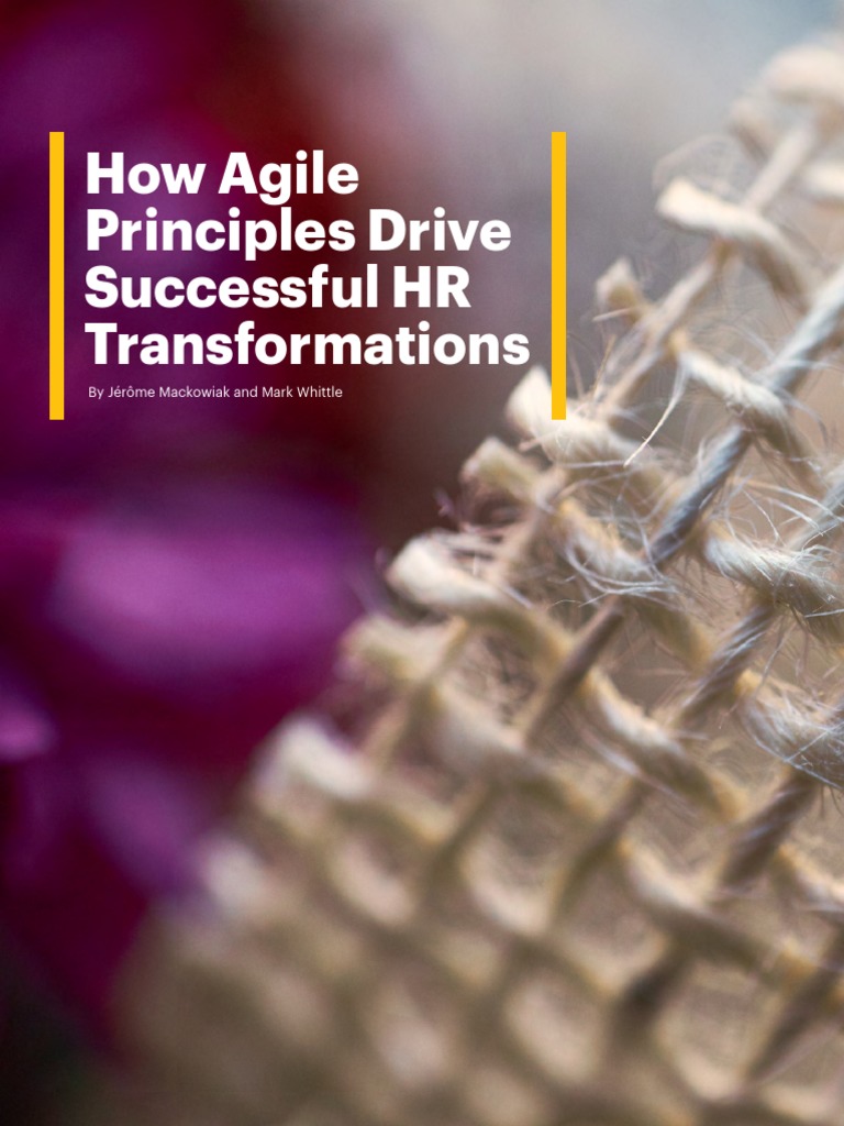 How Agile Principles Drive Transform | PDF | Agile Software Development ...