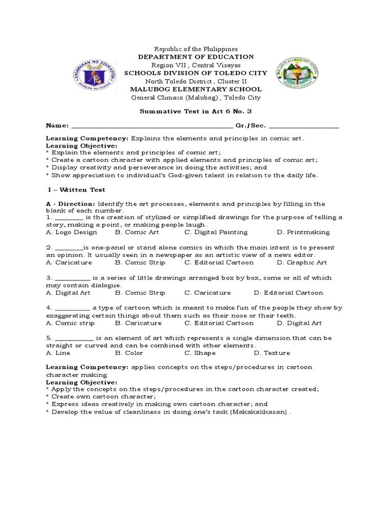 ST Q1 Mapeh M5 6 | PDF | Softball | Comics