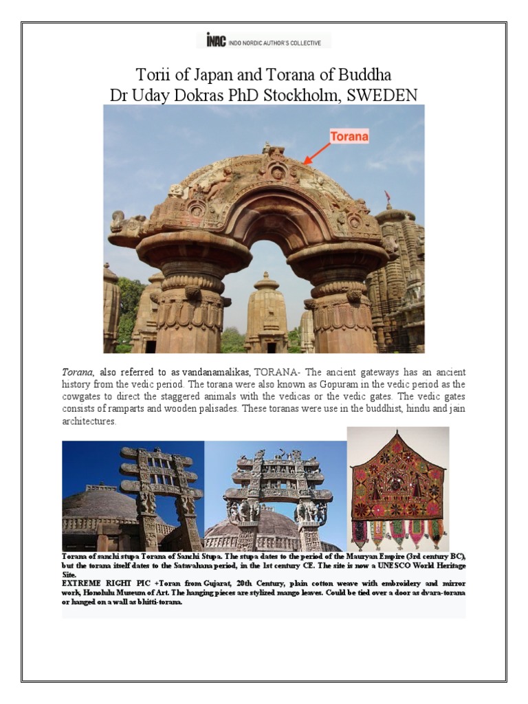 Torii of Japan and Torana of Buddha | PDF