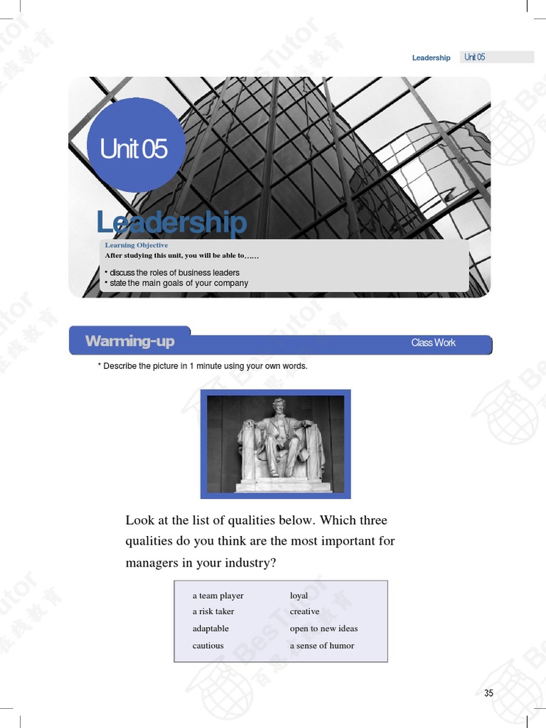 Unit 5 Leadership | PDF | Leadership | Customer