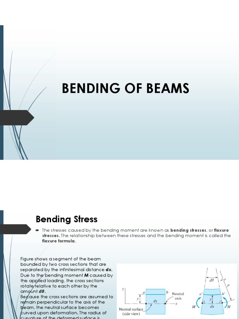 Bending of Beams | PDF | Bending | Beam (Structure)