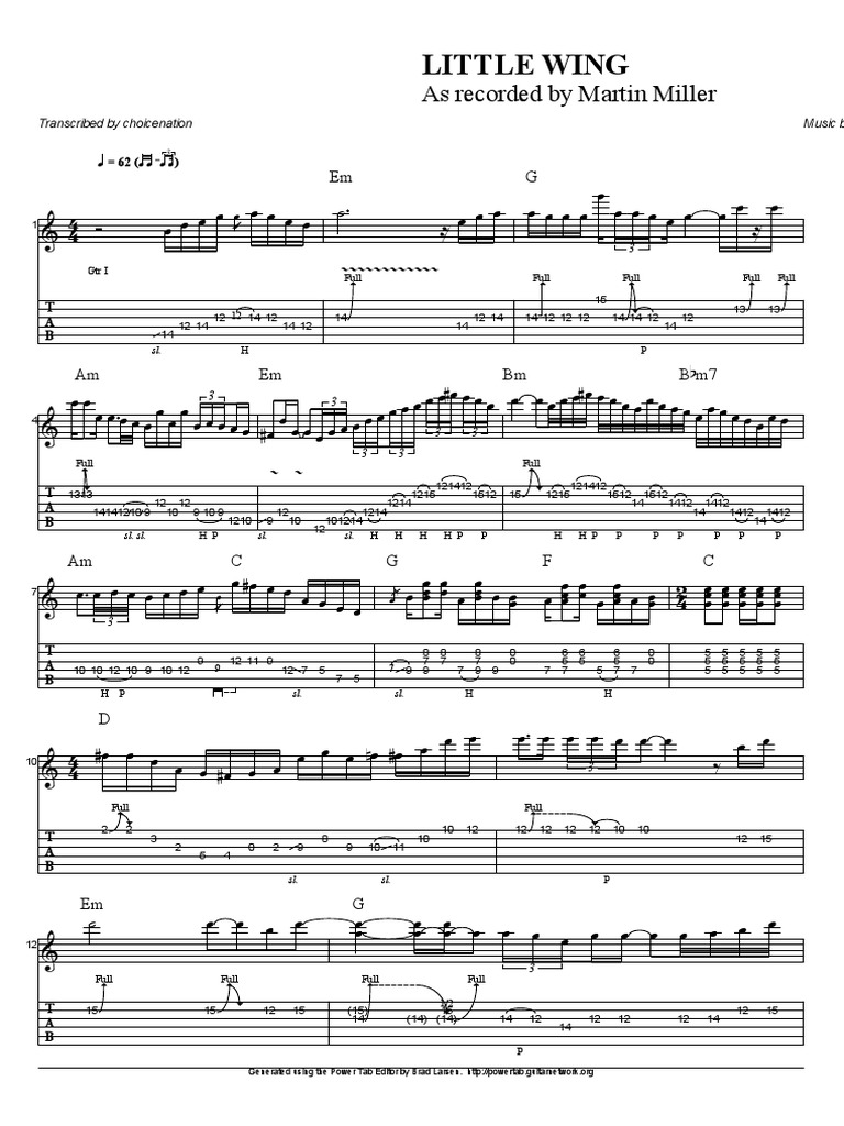 Martin Miller - Little Wing Solo | PDF