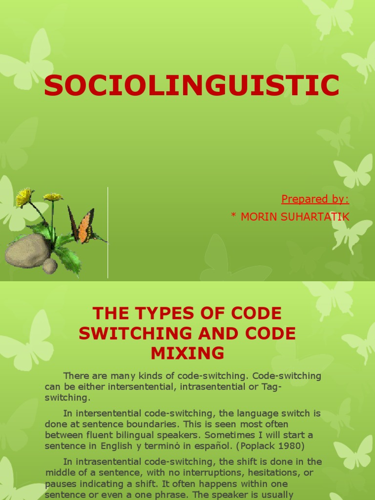 Type of Code Switching and Code Mixing | PDF | Grammar | Syntax