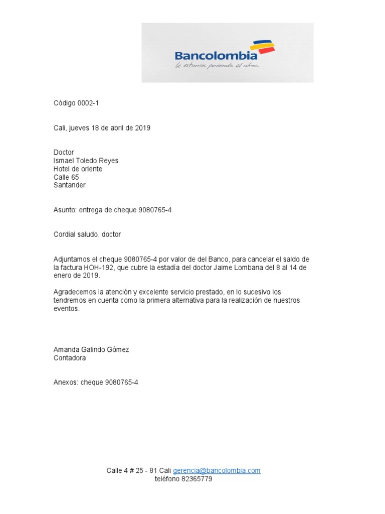 Carta Comercial Estilo Bloque Extremo | PDF