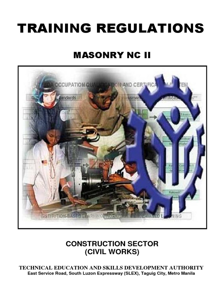 TR - Masonry NC II New Supersided | PDF | Competence (Human Resources ...