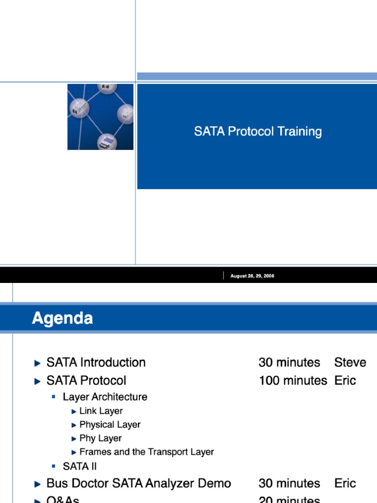 SATA Protocol Training | PDF