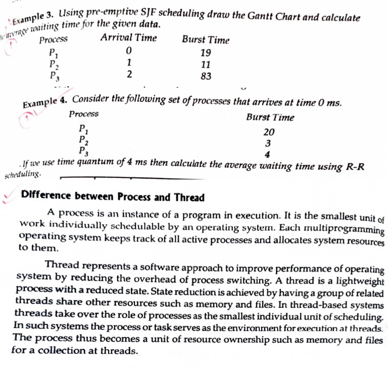16 Questions For Practice On Scheduling | PDF | Scheduling (Computing) | Thread (Computing)