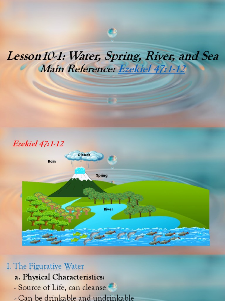 Lesson 10-1 Water, Spring and River With Notes | PDF | Jesus | Eternal ...