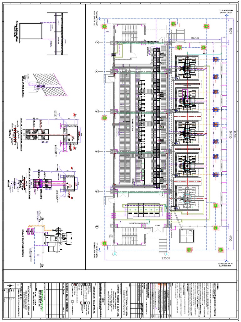 Substation Building Earthing Layout - R1 | PDF