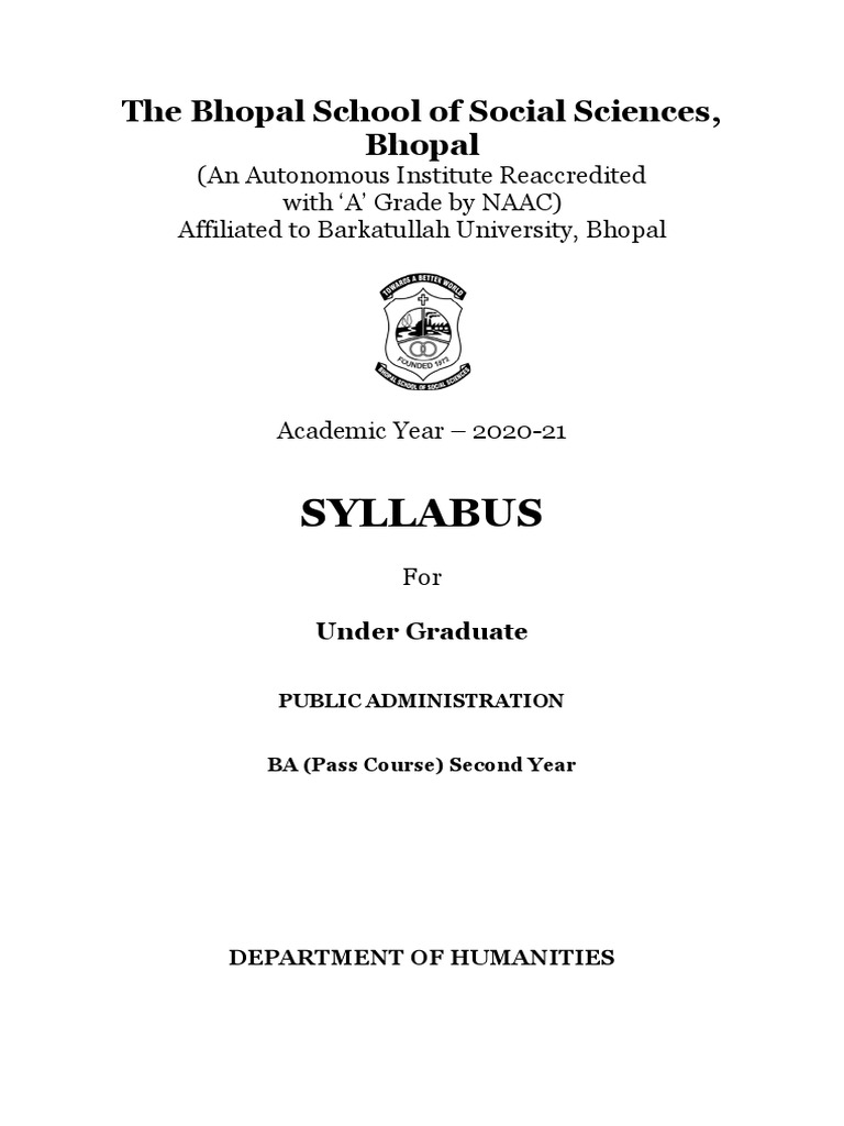 BA (Public Administration) Second Year | PDF | Public Administration ...