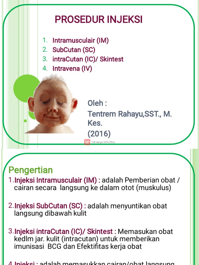 Prosedur Injeksi IM IC IV SC | PDF