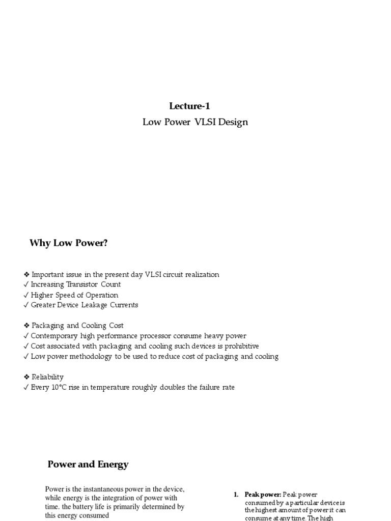 Dynamic Power Dissipation | PDF | Cmos | Logic Gate