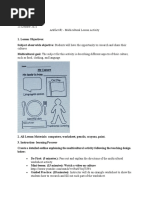 Lesson Plan - My India | PDF | Textbook | Books