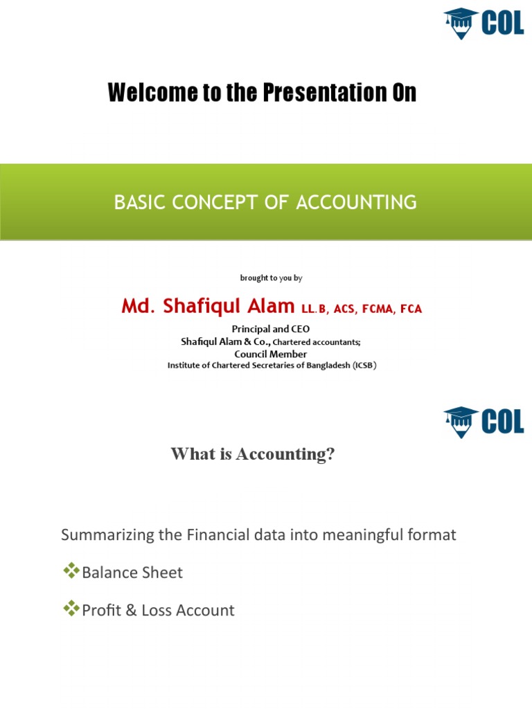 Basic Concept of Accounting | PDF | Debits And Credits | Economies
