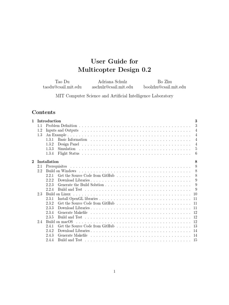 Multicopter Design User Guide | PDF | Rotation Around A Fixed Axis ...