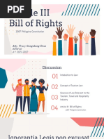 Article Iii (Bill of Rights) Section 1-22 | PDF | Search And Seizure | Defamation