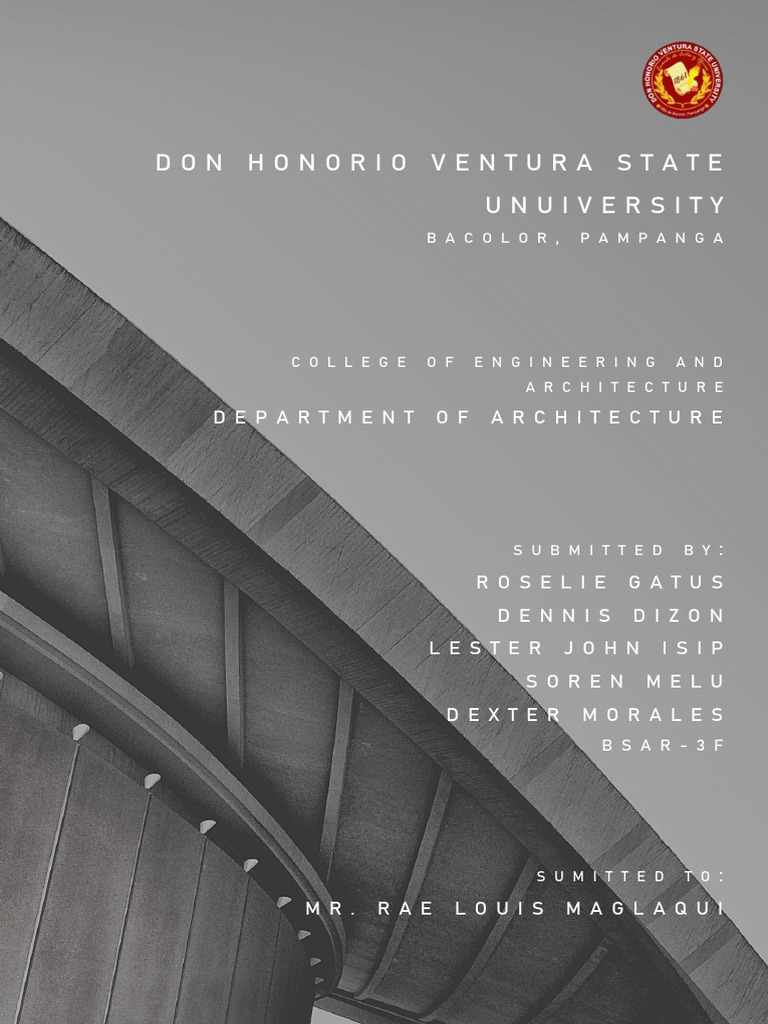 Don Honorio Ventura State Unuiversity: Department of Architecture | PDF