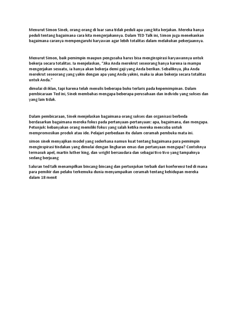 Essay Motivasi | PDF | Pengembangan Diri