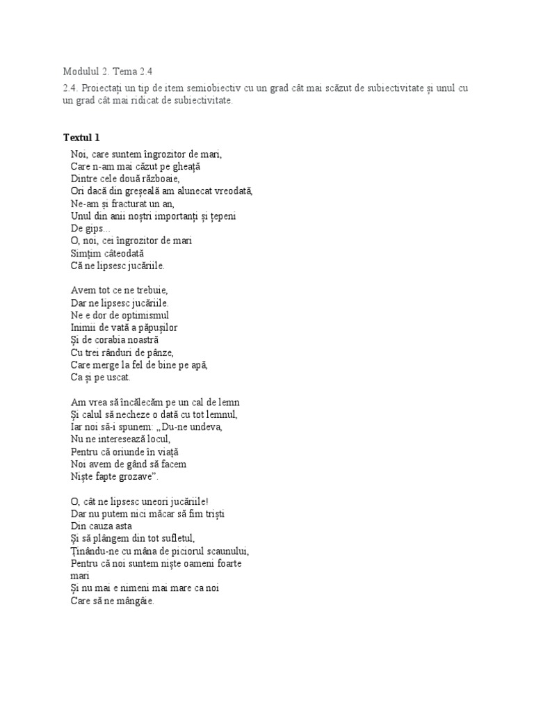 Modulul 2 Tema 2.4 | PDF