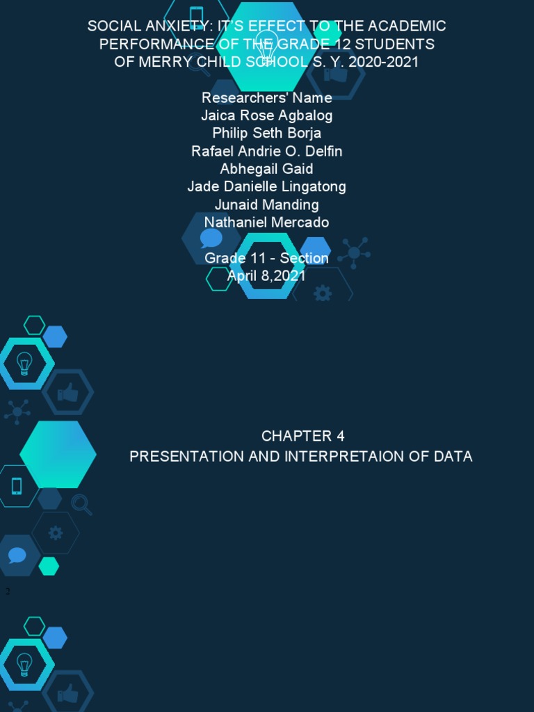 Practical Research Final Defense Presentation 1 | PDF | Anxiety ...
