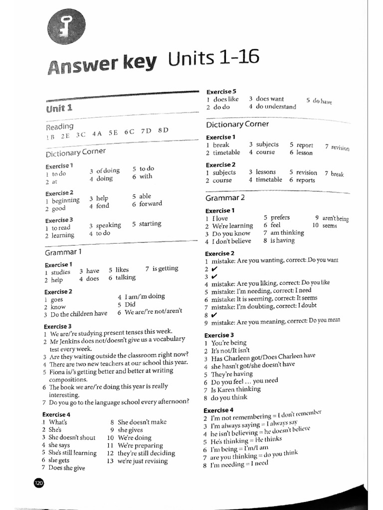 Laser B1 Workbook Answers | PDF