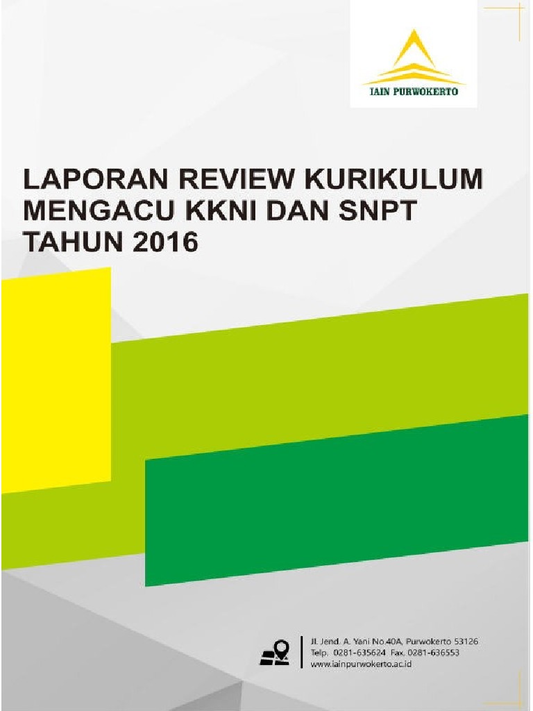 Laporan Review Kurikulum Mengacu Kkni Dan SNPT 2016 | PDF