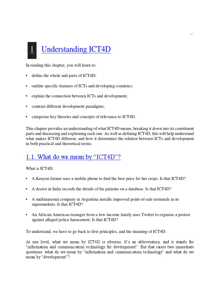 ICT4D - Richard Heeks (2305843009216382716) | PDF | Sustainability ...