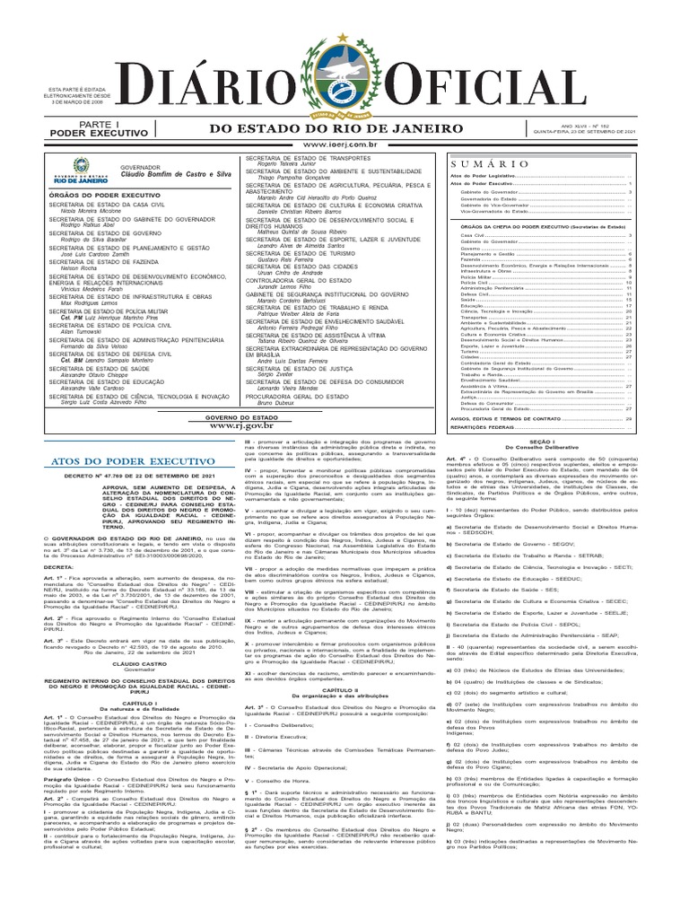 DOERJ-pc-rj 2021 | PDF | Conselho de Segurança das Nações Unidas | Estado