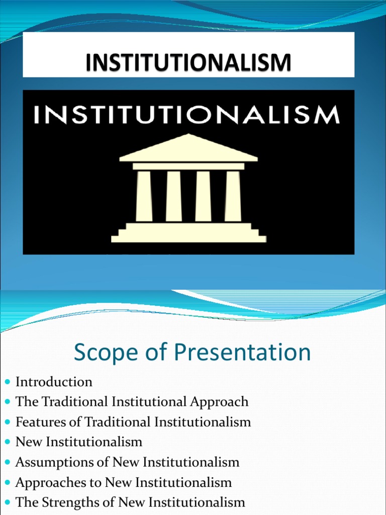 Module 5 POLSCI 101 Institutionalism | PDF | Institution | Political ...