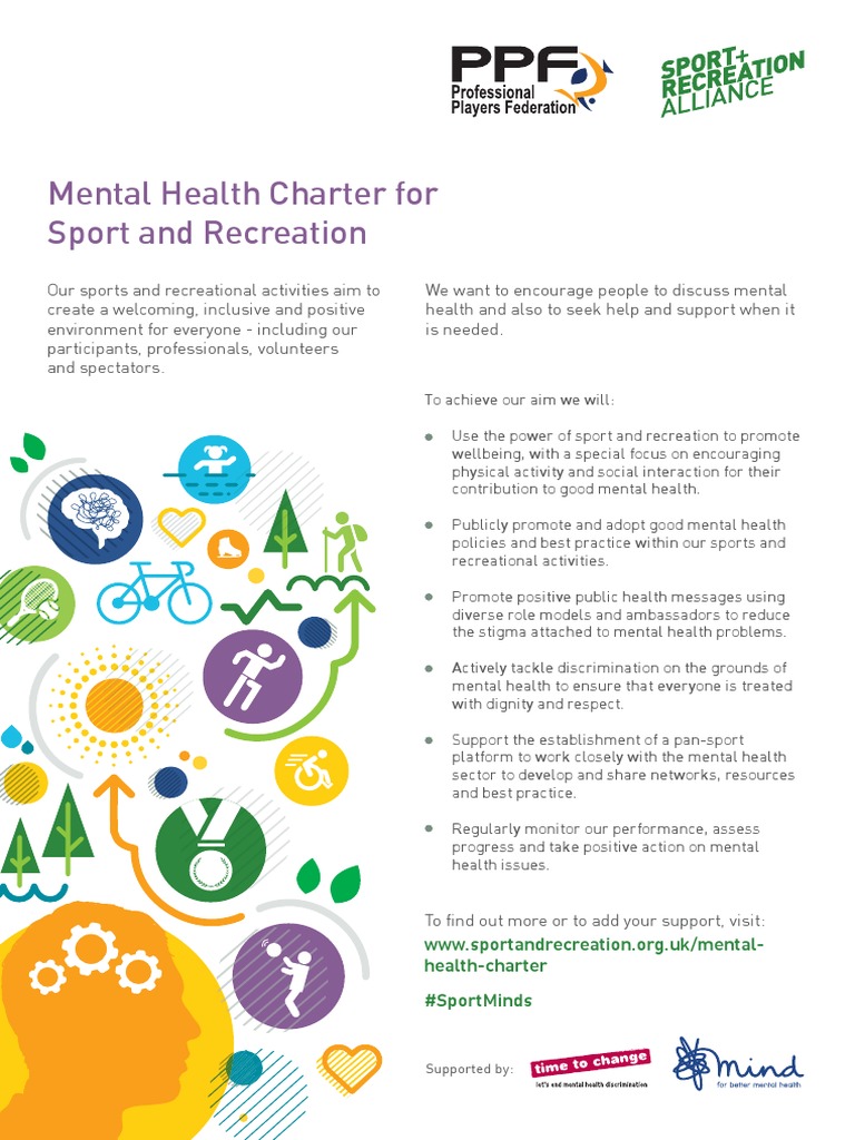 Mental Health Charter For Sport and Recreation 2015 | PDF | Mental ...