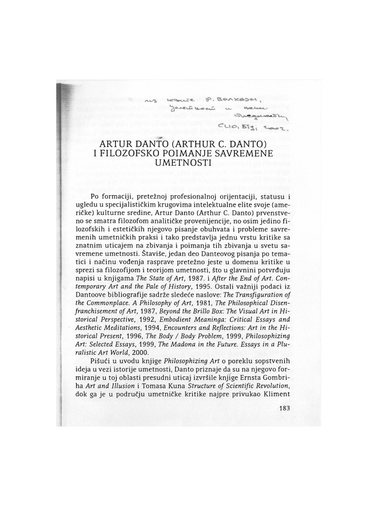 Danto 1 | PDF