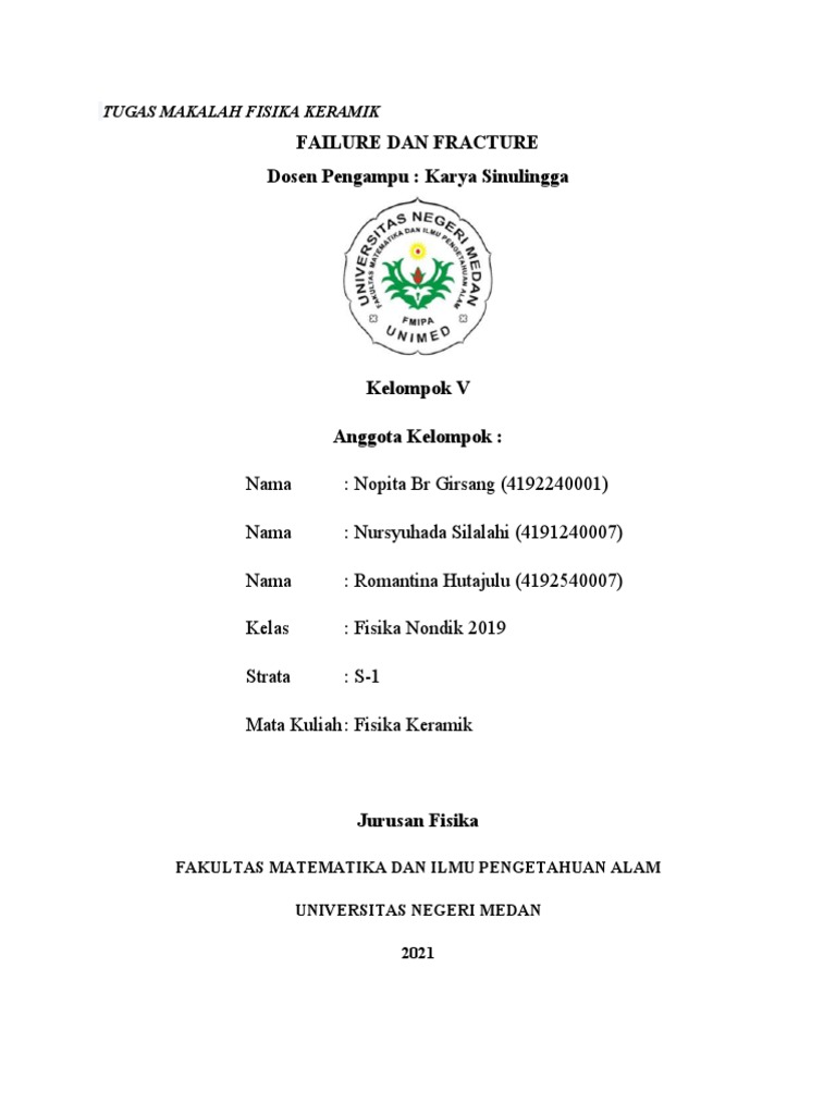 Analisis Kegagalan dan Patah Material | PDF | Teknologi & Rekayasa