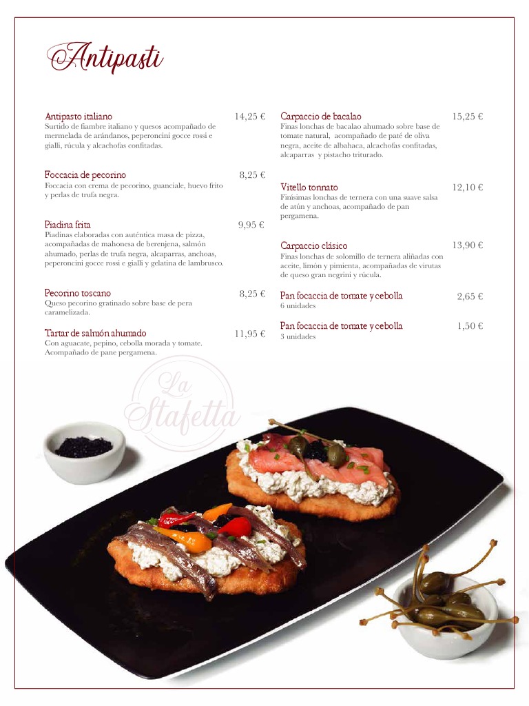 Ejemplo de Cómo Hacer Un Menu | PDF | Lasaña | pesto