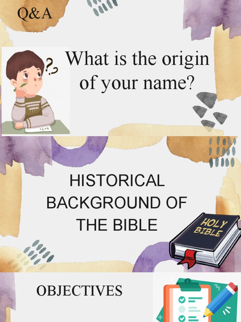 What Is The Origin of Your Name? | PDF | Covenant (Biblical) | New Covenant
