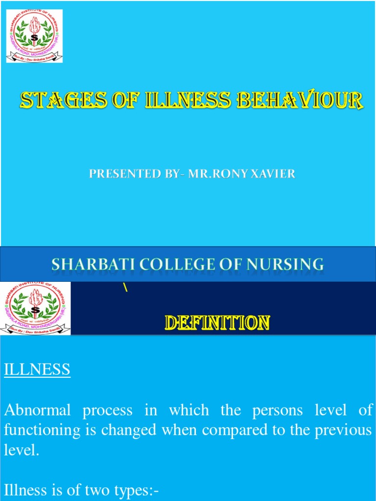 Stages of Illness Behaviour | PDF | Behavior | Feeling