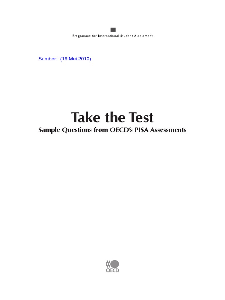Take The Test Sample Questions OECD PISA Assessments | PDF | Programme ...